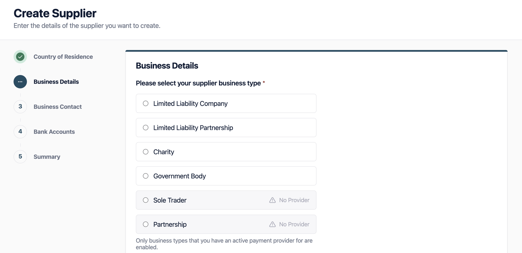 How to create a payee